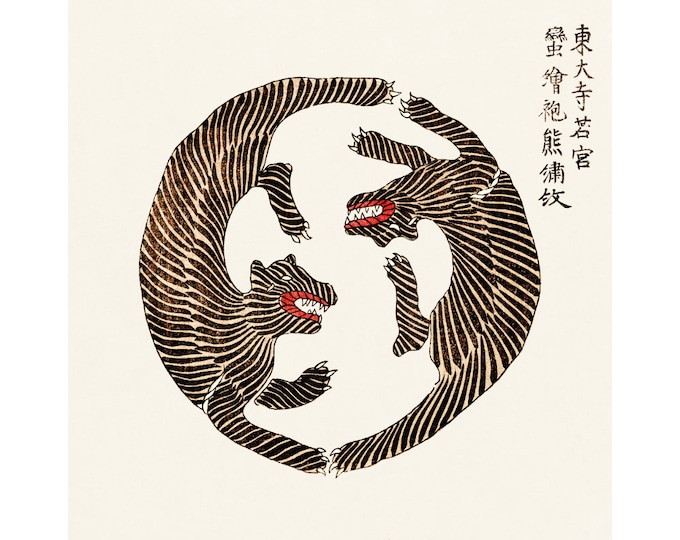 Japanese Rabbit Print, Rabbit and Full Moon, Rabbit in the Snow ...