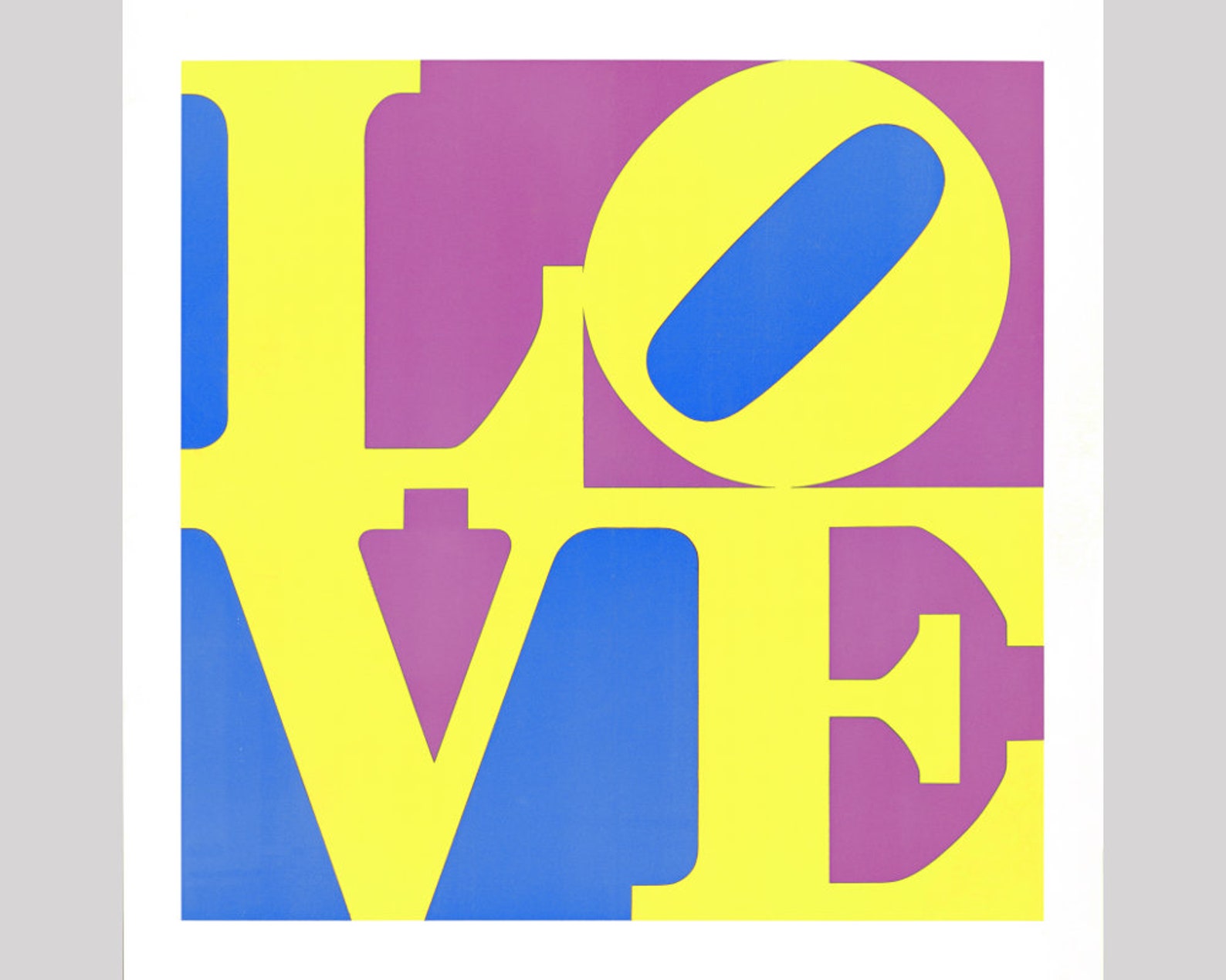 Retro LOVE Art Print MORE COLORS Vintage Sixties Poster - Etsy