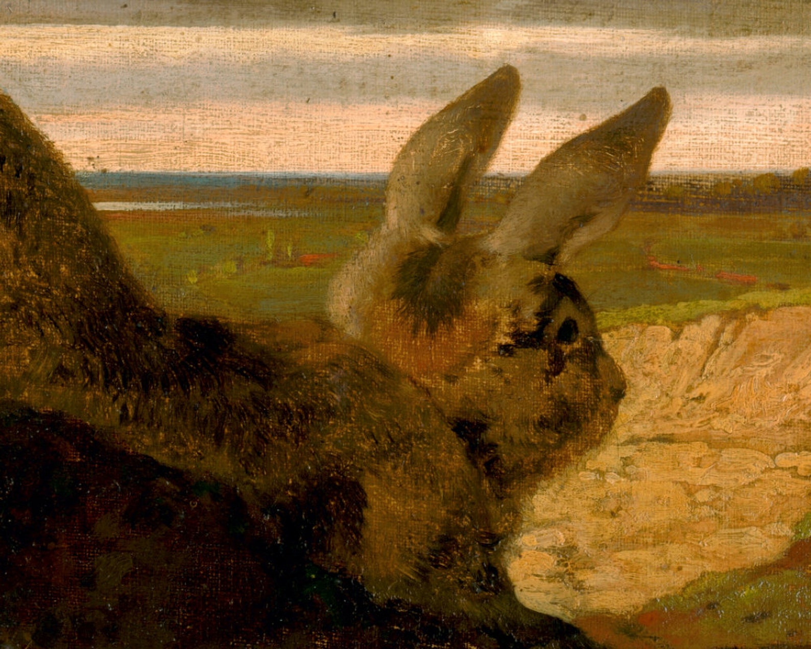 Antique Rabbit Painting Fine Art Print Hare Oil Painting - Etsy