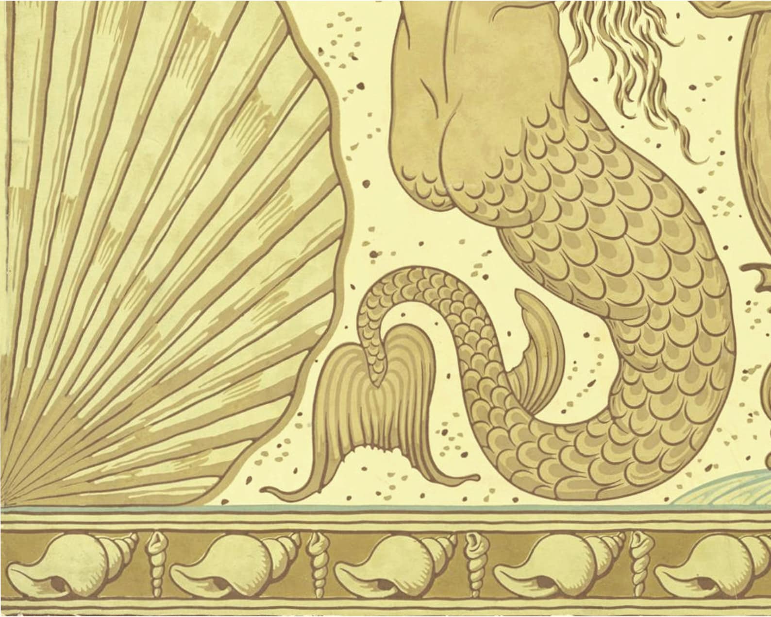 Art Nouveau Mermaids Painting, Vintage Mermaid Art Print, Walter Crane ...