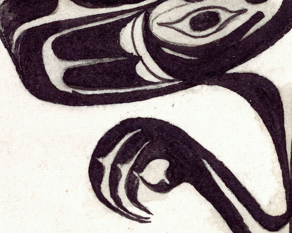 Pacific Northwest Coast Native American Raven Art Print Haida - Etsy