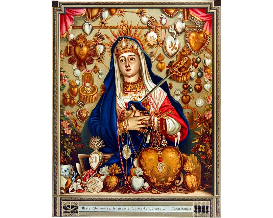 Mater Dolorosa Art Print, Erzulie Freda, Voodoo Goddess, Mother of ...