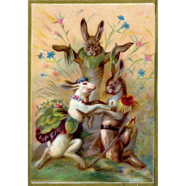 Victorian Rabbit - Etsy