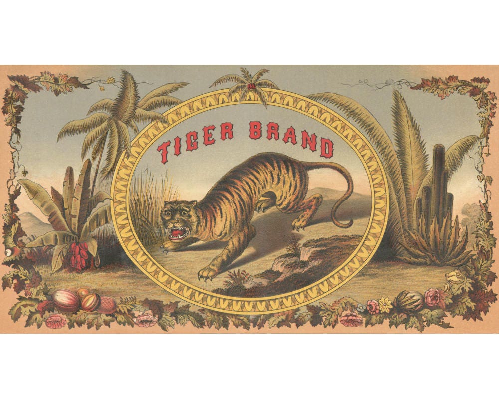 Vintage Tiger Poster