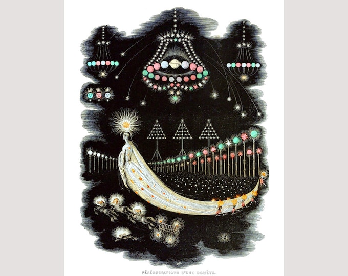 Antique Moon Photograph Art Print Vintage Lunar Photography - Etsy