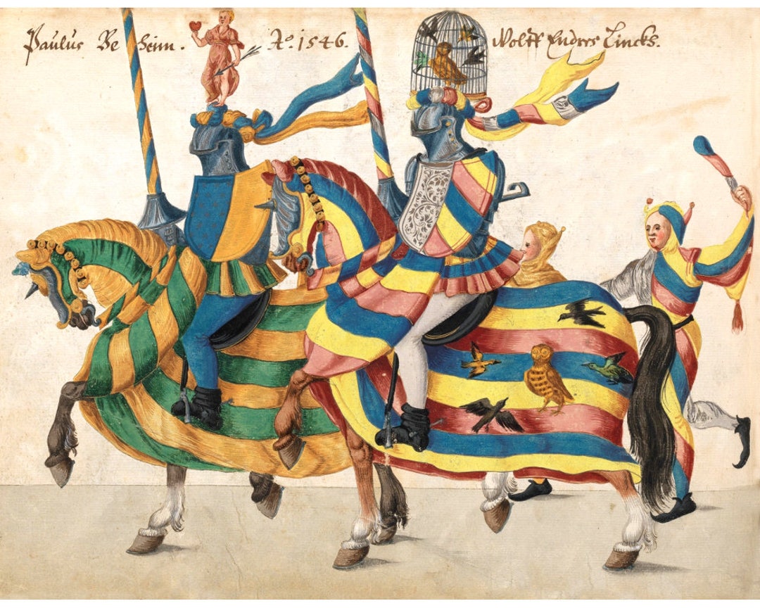 Medieval Art Knight Joust