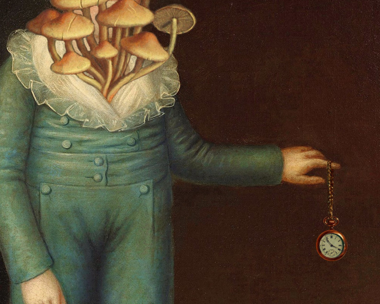 Through a Dark Room, Surreal Collage Art Print, Vintage Folk Art ...