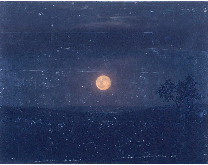 Antique Moon Photograph Art Print Vintage Lunar Photography - Etsy