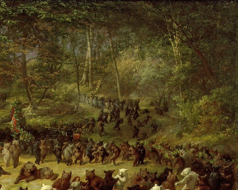 The Bear Dance Painting, William Holbrook Beard, Dancing Bears Art ...