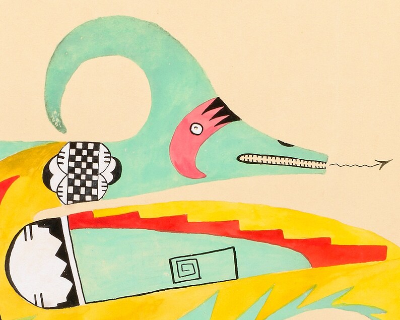 Avanyu Native American Mythology Art Print, Julian Martinez ...