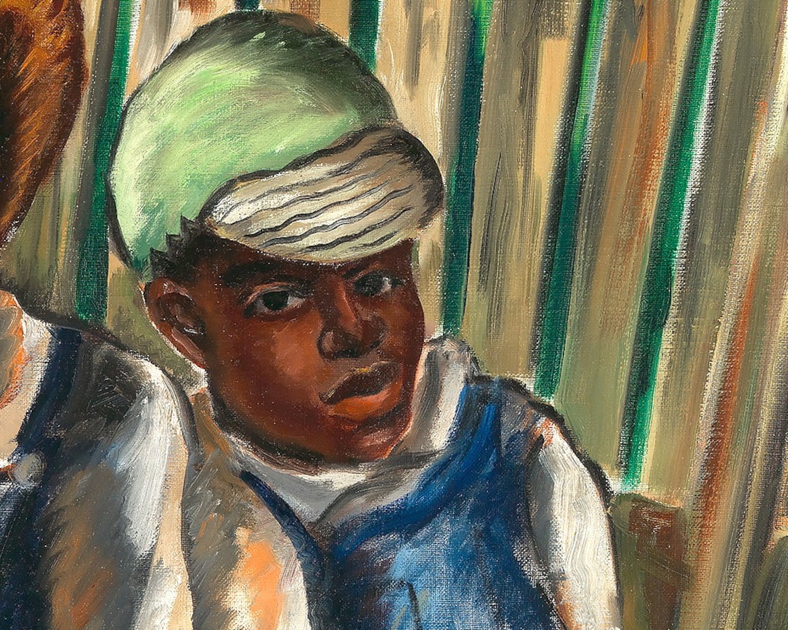 Brothers, Malvin Gray Johnson Painting, Two African American Boys Art ...