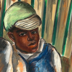 Brothers, Malvin Gray Johnson Painting, Two African American Boys Art ...