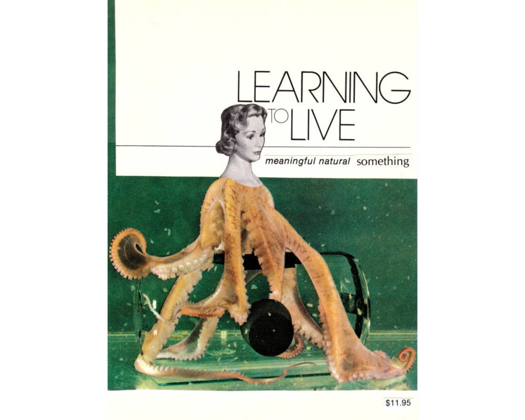 Surreal Octopus Lady Art Print, Contemporary Collage Art, Original Art ...