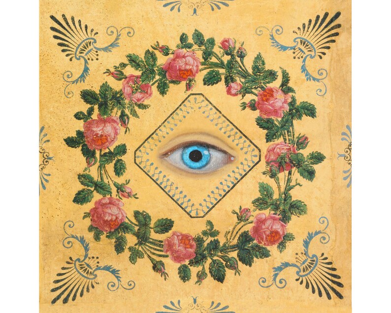 Lover's Eye Art Print, Antique Victorian Wall Art, Surreal Collage Art ...