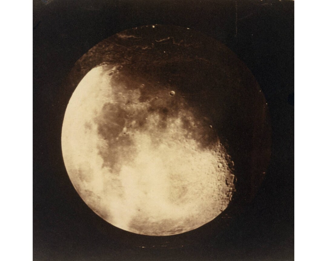 Moon Art Print, Antique Photo Print, Telescope Photograph, Early ...