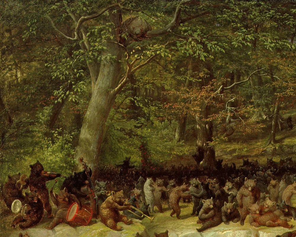 The Bear Dance Painting William Holbrook Beard Dancing Bears - Etsy ...