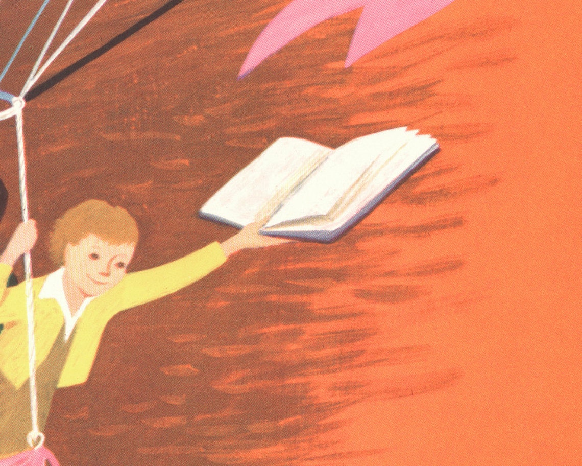 Three Cheers for Books Vintage Book Week Poster Retro - Etsy