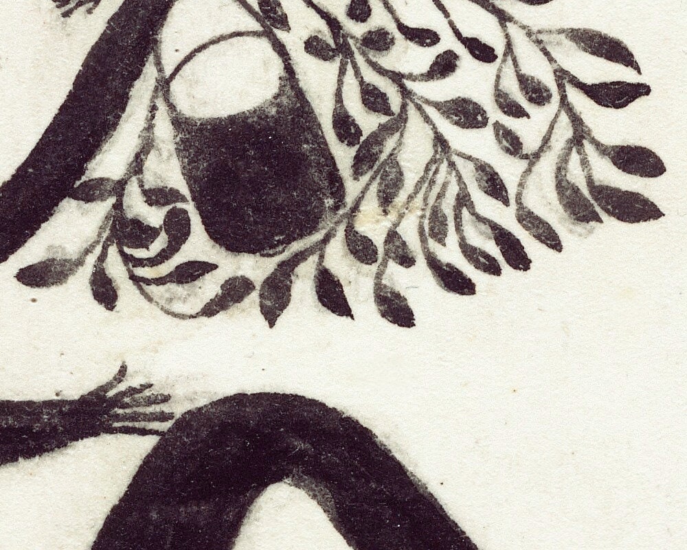 Native American moon design Crescent moon art print The Man | Etsy