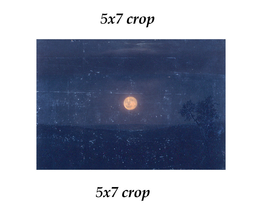 Vintage Moon Painting Moonlight Art Print Antique Celestial | Etsy