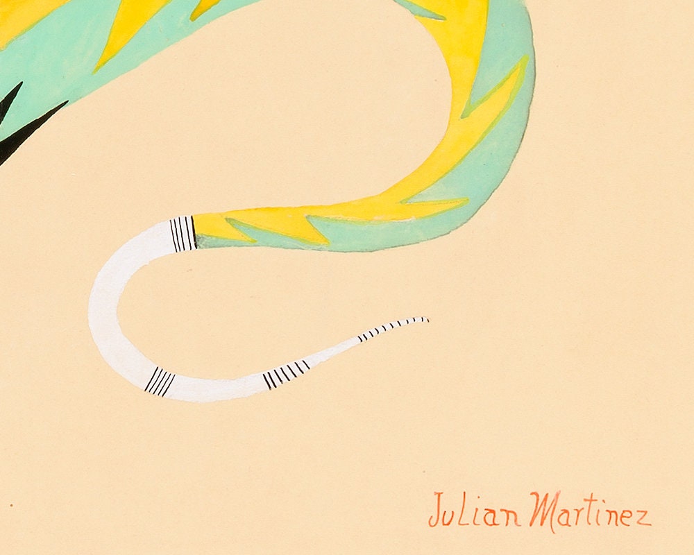 Avanyu Native American Mythology Art Print, Julian Martinez ...