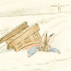 Peter Rabbit Illustration, Beatrix Potter Art Print, Storybook Wall Art ...