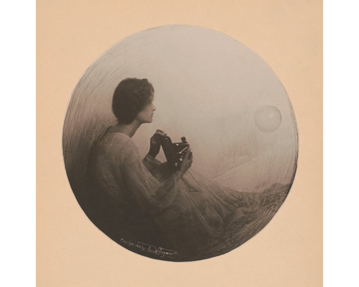 The Spirit of Photography, Anne Brigman Photograph Art Print, Woman ...