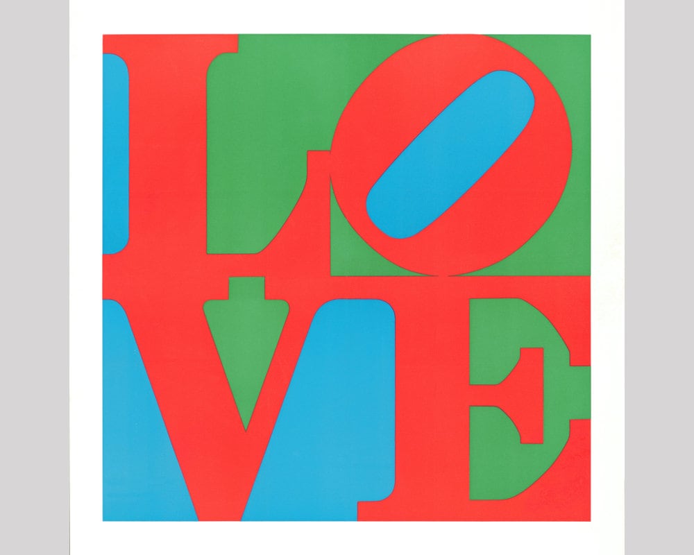 Retro LOVE Art Print MORE COLORS Vintage Sixties Poster | Etsy