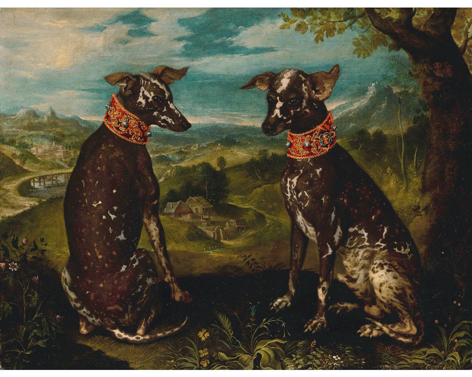 Antique Dog Painting, Xolo Dogs Art Print, Vintage Animal Wall Art ...
