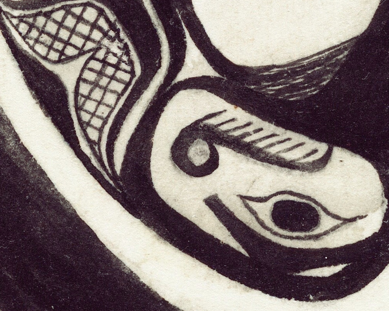 Native American Moon Design Crescent Moon Art Print the Man - Etsy