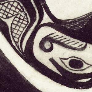 Native American Moon Design, Crescent Moon Art Print, the Man in the ...