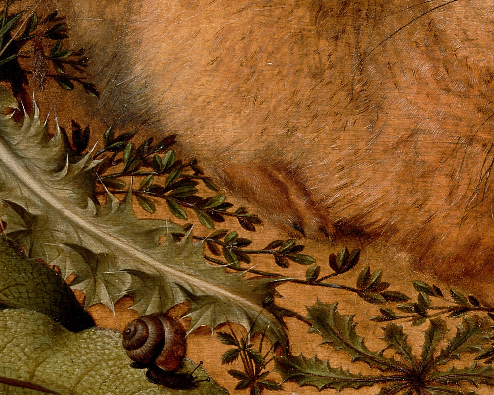 Rabbit Painting Art Print Antique Forest Oil Painting - Etsy