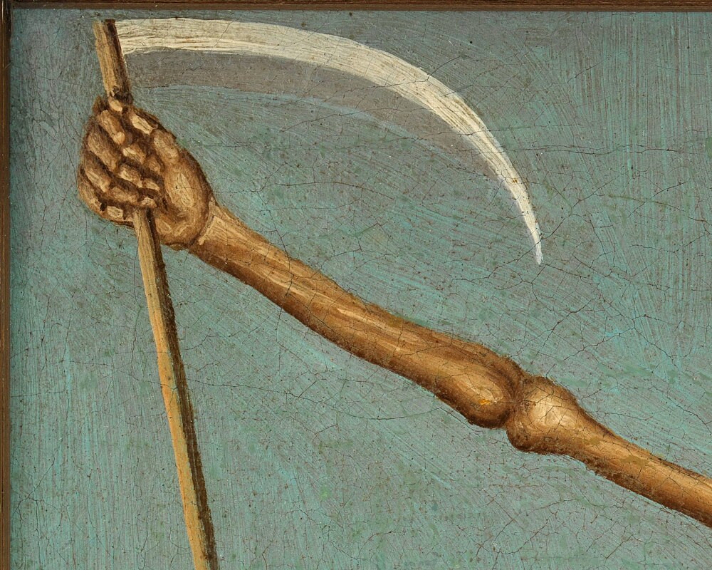 Life and Death antique oil painting Vintage Memento Mori art | Etsy