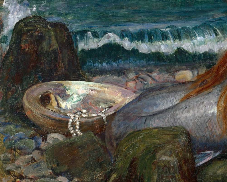 a-mermaid-by-john-william-waterhouse-art-print-vintage-mermaid-oil