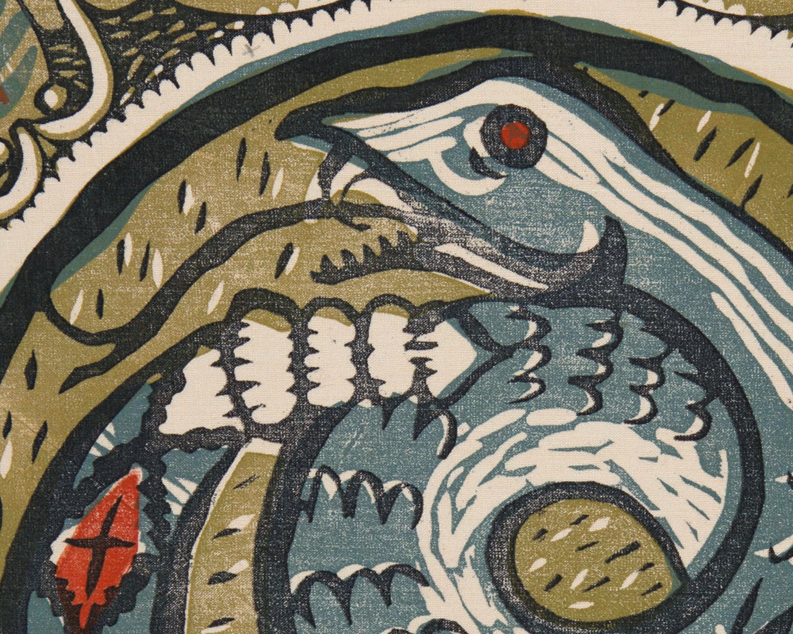 Vintage Snake Art Print Antique Rattlesnake Painting Animal - Etsy