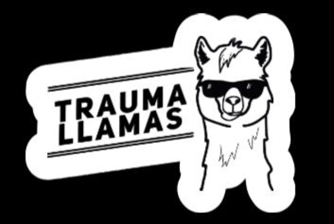 Trauma Llama Sticker - Etsy