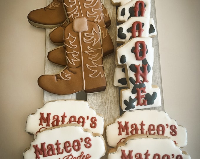 First Rodeo Birthday Custom Cookies 2 Dozen - Etsy