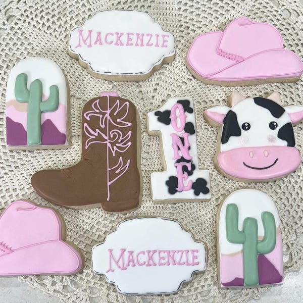 Western Theme Cookies - Etsy