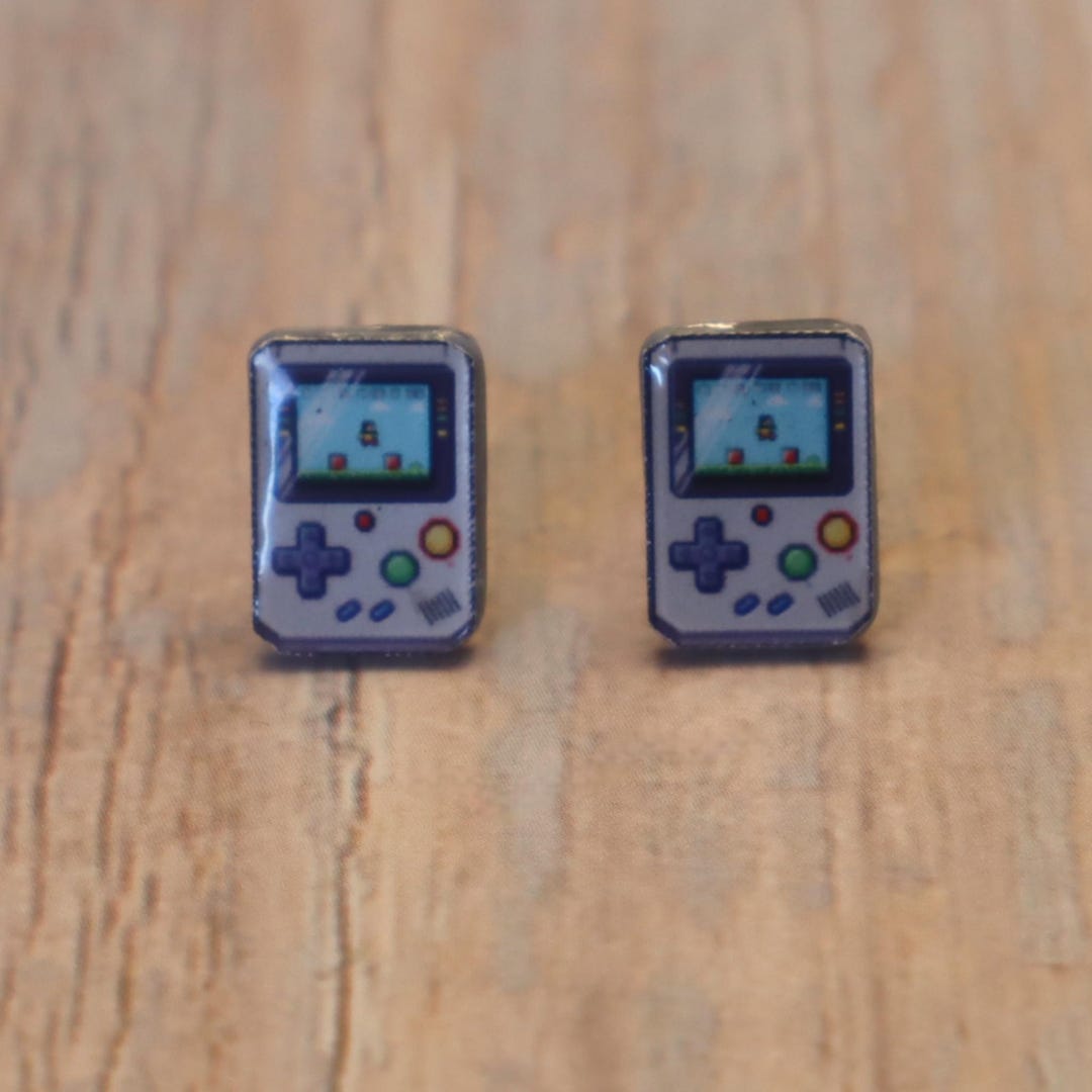 Retro Game Console Stud Earrings, Gamer Earrings, Video Game Jewelry ...