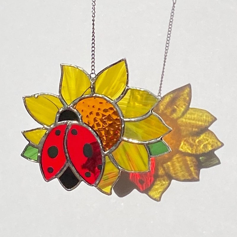 Ladybug Suncatcher - Etsy