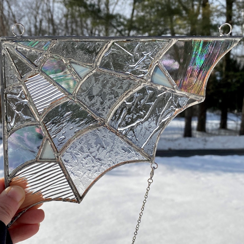 Spider Web Stained Glass - Etsy
