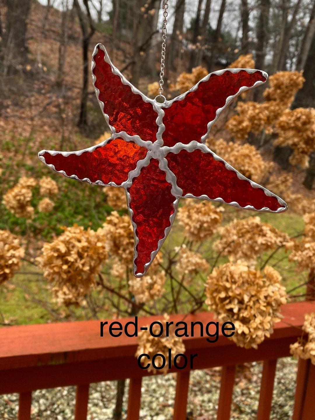 Sea Starfish Stained Glass Suncatcher - Etsy