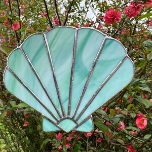 Clam Sea Shell #1 Stained Glass Suncatcher - Etsy