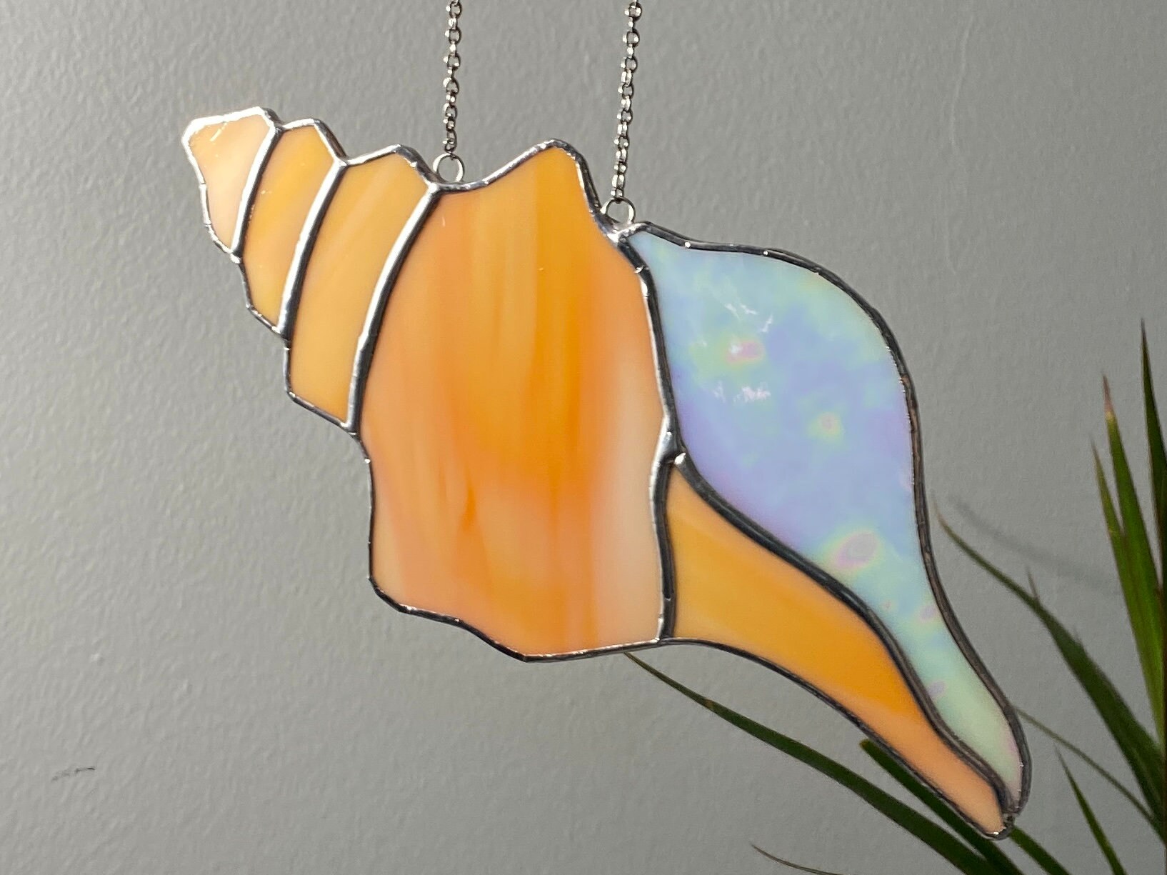 Sea Shell 3 Stained Glass Suncatcher | Etsy