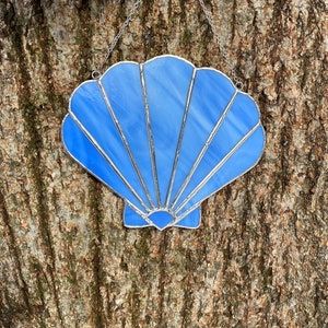 Clam Sea Shell #1 Stained Glass Suncatcher - Etsy