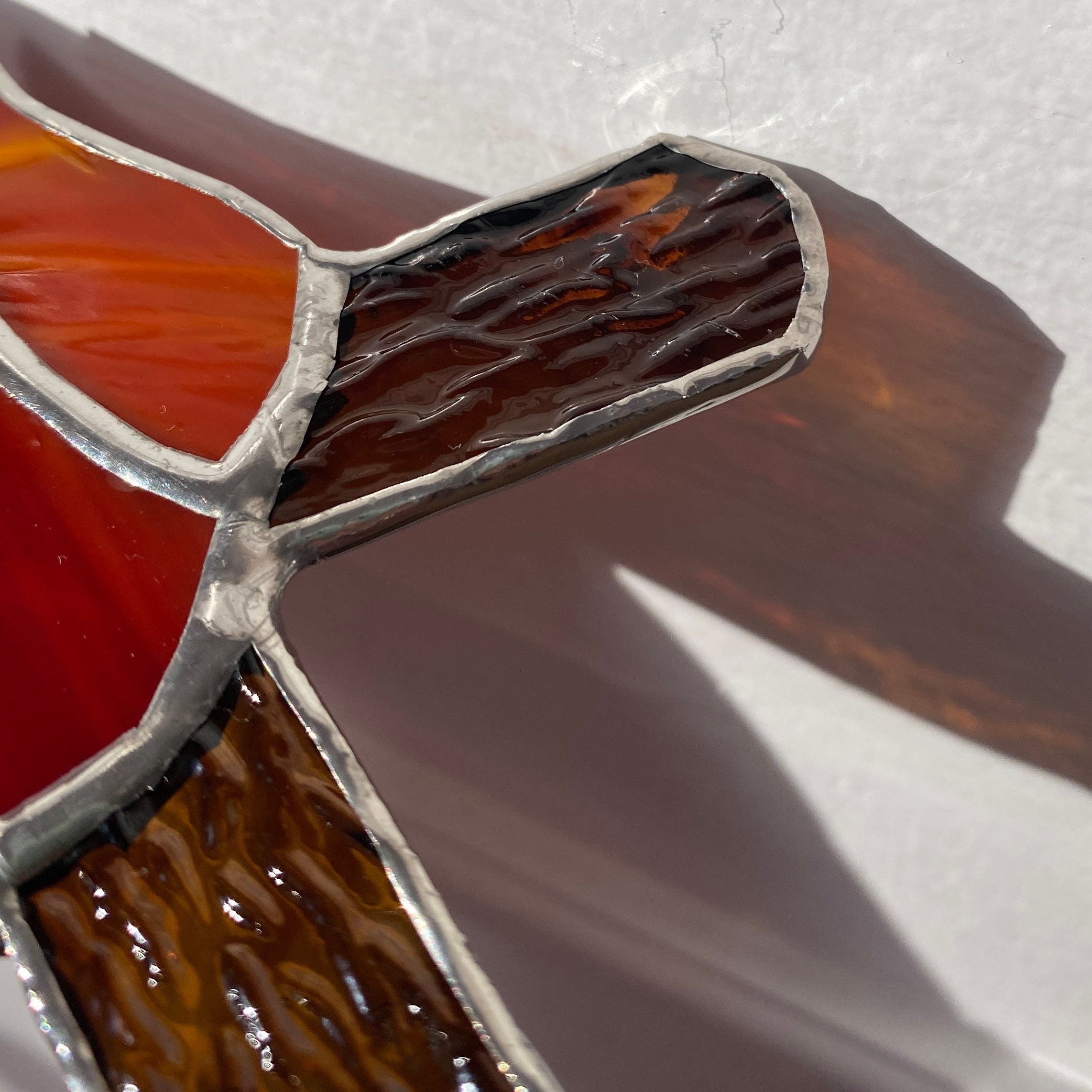 Stained Glass Camping Fire Suncatcher - Etsy