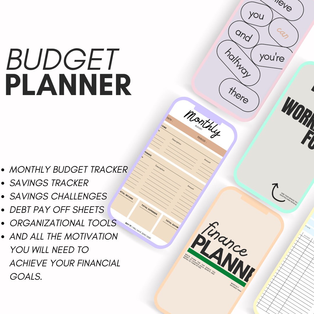 Digital Budget Planner |expense Tracker- Savings Goals-budgeting ...