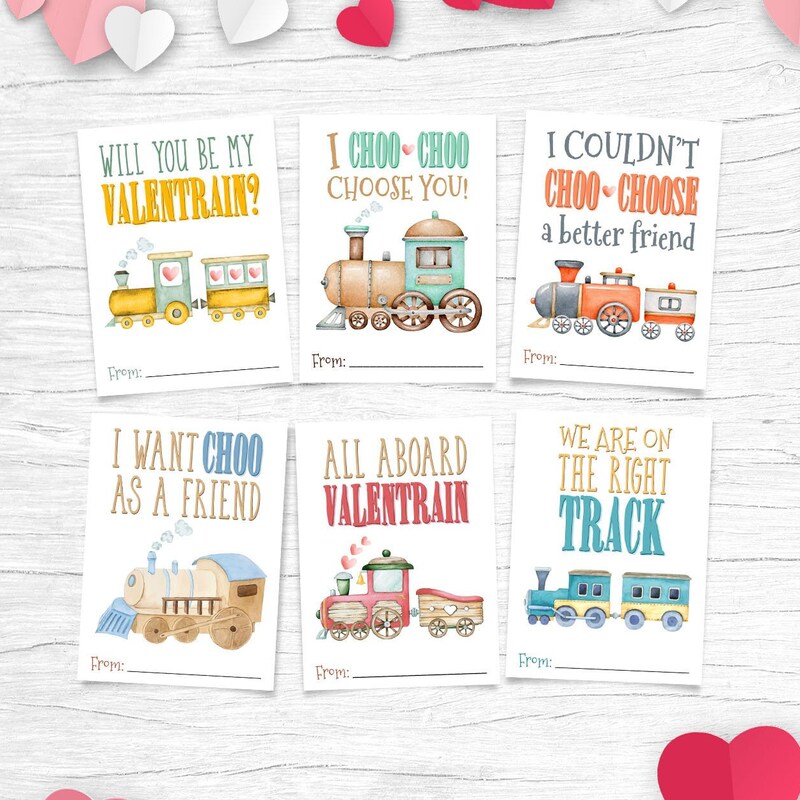 Train Valentine - Etsy