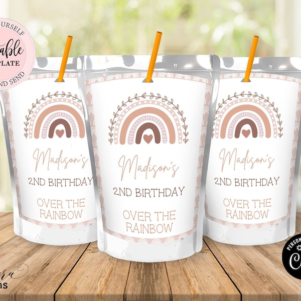 Juice Box Label - Etsy