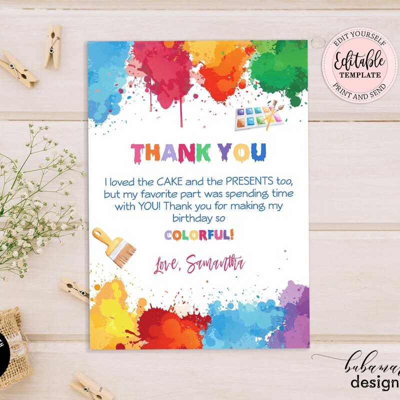 Art Thank You Cards - Etsy