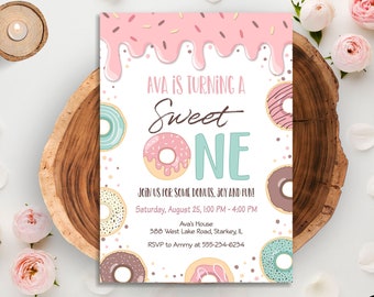 Sweet One Party Invitation | Etsy